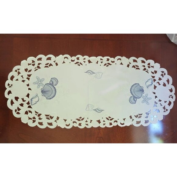 Doily Boutique | Dining | Doily Boutique Table Runner Mantel Blue ...